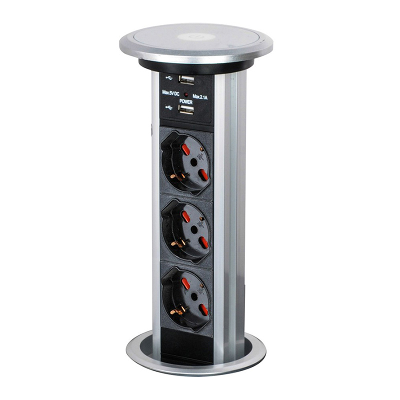 China Electric motorized worktop pop up power socket tower Manufacturer ...